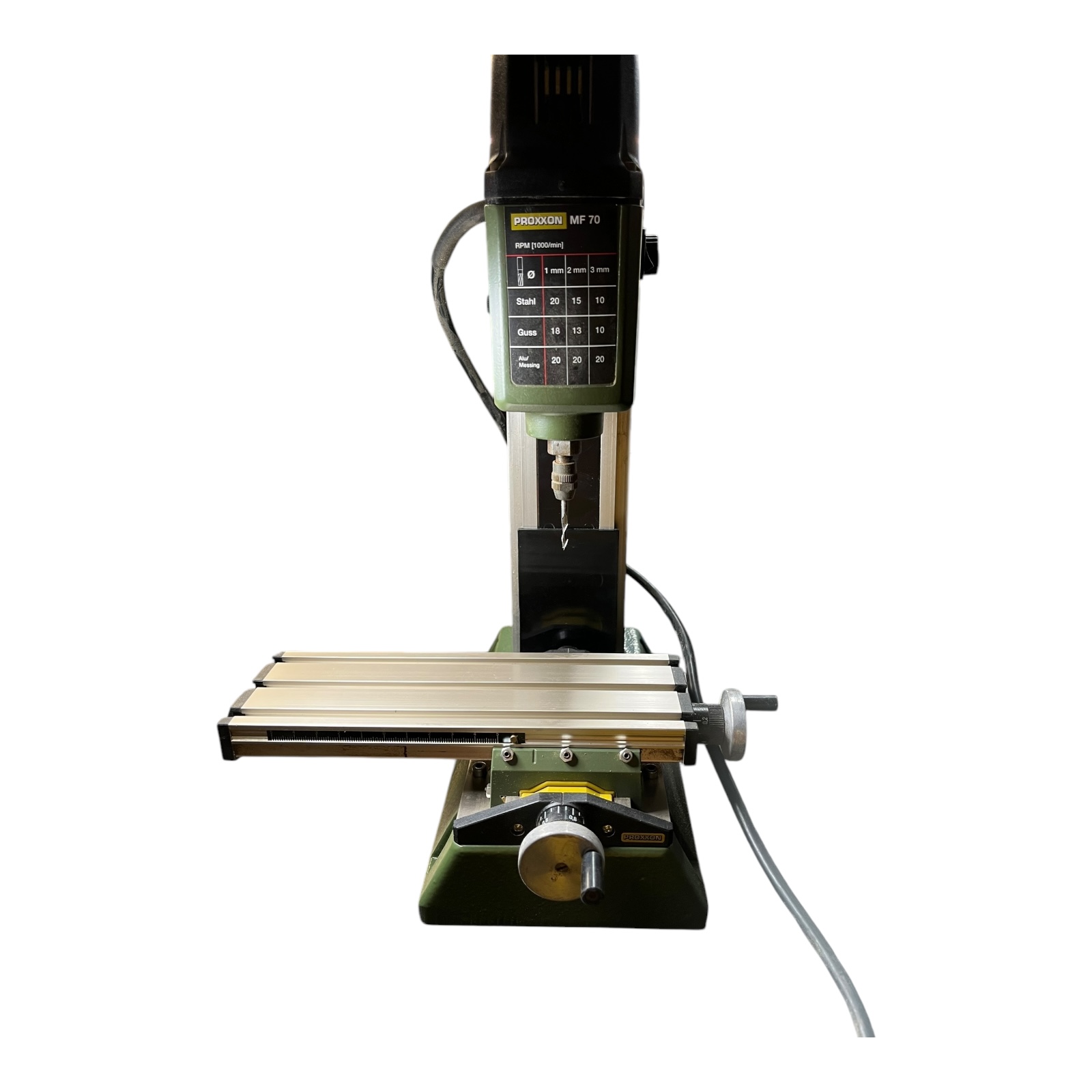 Pre-owned Proxxon MF 70 Milling Machine – Used, Good Condition, w/attachments - Own4Less